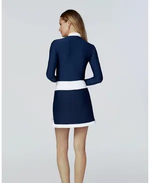 WATSKIN Tennis Skirt - Navy/white