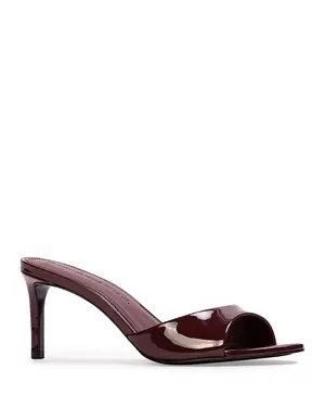 BLACK SUEDE STUDIO Freddie 65 Mule Sandals - Raisin