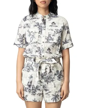 Zadig&Voltaire Tropical Island Romper - Ecru