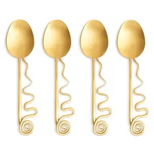 L'Objet Spirale Cocktail Spoons, Set Of 4 - No Color