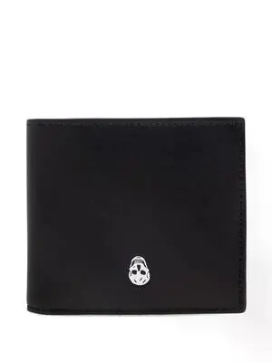 Alexander McQueen Skull-plaque Bi-fold Wallet - Black