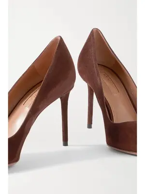 AQUAZZURA Purist 85 Suede Pumps