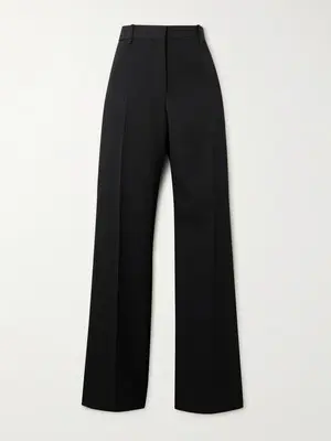 JIL SANDER Wool-gabardine Loose Fit Pants