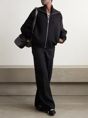 JIL SANDER Wool-gabardine Loose Fit Pants