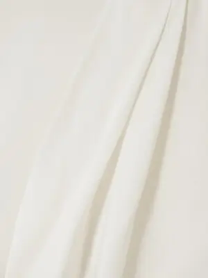 Victoria Beckham Asymmetric Draped Silk Blouse