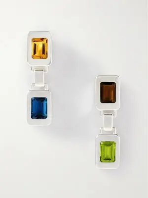 LOREN STEWART Roca Link Multi-stone Earrings