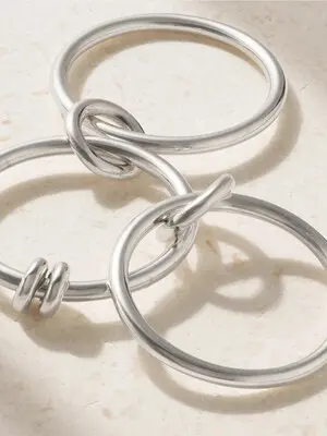SPINELLI KILCOLLIN Acacia Set Of Three Sterling Rings - Silver