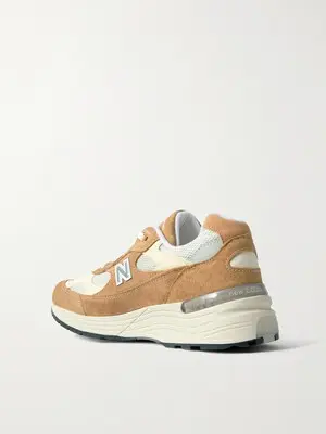 NEW BALANCE 992 Suede, Leather And Mesh Sneakers