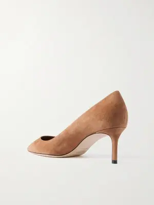 JIMMY CHOO Romy 60 Suede Pumps - Brown