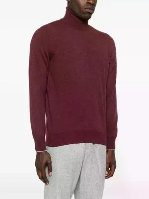 Brunello Cucinelli Cashmere High-neck Sweater - Red
