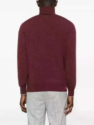 Brunello Cucinelli Cashmere High-neck Sweater - Red