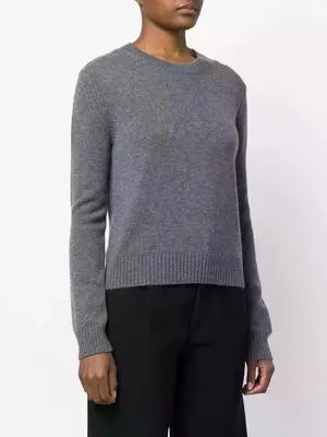 LISA YANG Crew Neck Cashmere Jumper - Grey