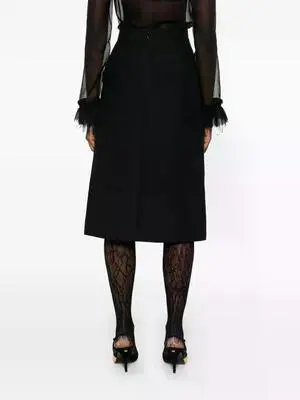 Valentino Garavani Buckled A-line Skirt