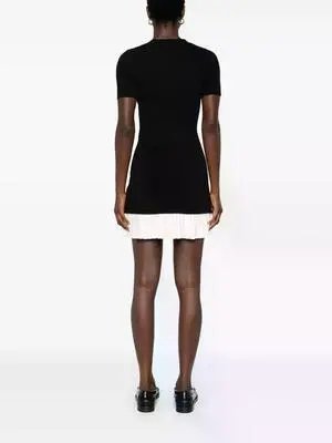 Sandro Pleated Mini Dress - Black