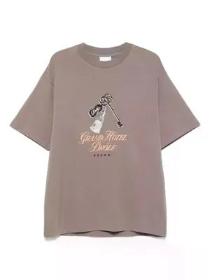 Drole De Monsieur Graphic-print T-shirt - Grey