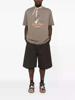 Drole De Monsieur Graphic-print T-shirt - Grey