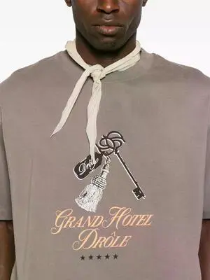 Drole De Monsieur Graphic-print T-shirt - Grey