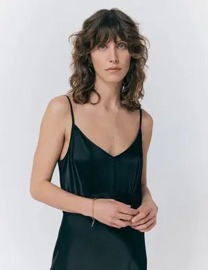 GHOST LONDON Satin Maxi Dress