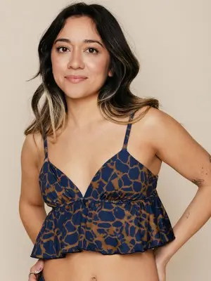 KITTY AND VIBE Flowy Tankini Bikini Top - Khai