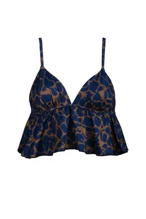 KITTY AND VIBE Flowy Tankini Bikini Top
