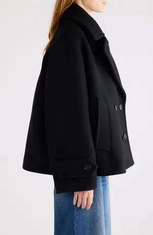 Chloé Oversized Double-breasted Wool-blend Coat