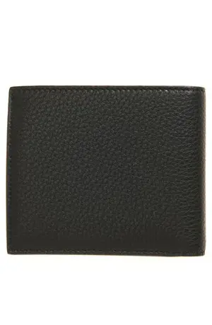 Balenciaga Leather Bifold Wallet - Black