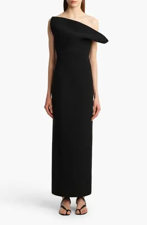 Khaite Cato Double Face Crepe Dress
