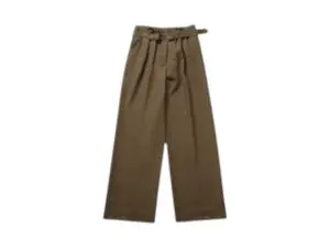 Dries Van Noten Belted Wool Trousers