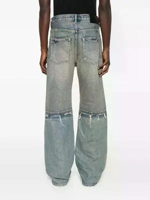PURPLE BRAND Distressed Wide-leg Jeans