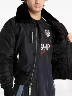 Alpha Industries Shearling Collar Bomber Jacket