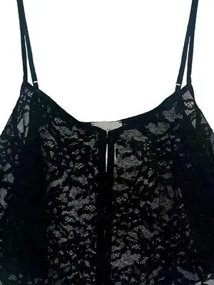 FLEUR DU MAL Venus Flutter Lace Camisole Top