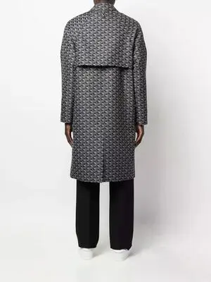 FERRARI Graphic-print Single-breasted Coat