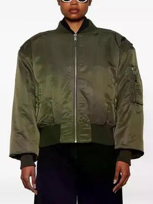 ENTIRE STUDIOS Puffe-sleeve Bomber Jacket - Green