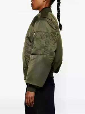 ENTIRE STUDIOS Puffe-sleeve Bomber Jacket - Green