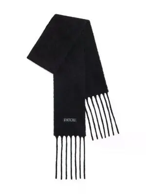 Patou Fringed Scarf - Black