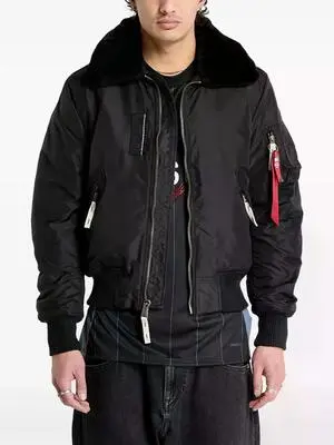 Alpha Industries Shearling Collar Bomber Jacket