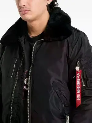 Alpha Industries Shearling Collar Bomber Jacket