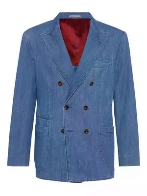 Brunello Cucinelli Denim Blazer - Blue