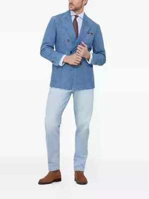 Brunello Cucinelli Denim Blazer - Blue