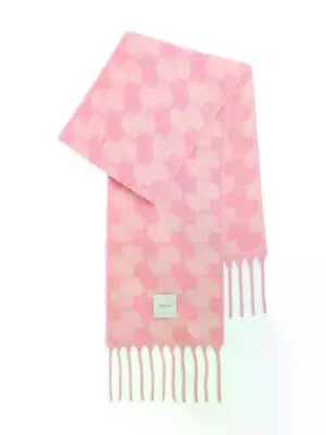 Patou Houndstooth Scarf - Pink