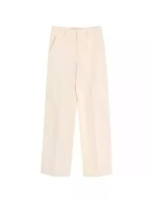 Valentino Garavani Cuffed Cotton Canvas Pants