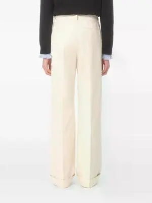 Valentino Garavani Cuffed Cotton Canvas Pants