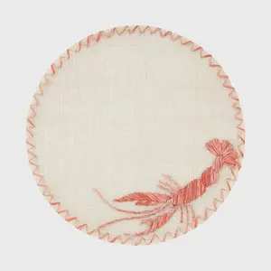 JOANNA BUCHANAN Beaded Placemat - Red