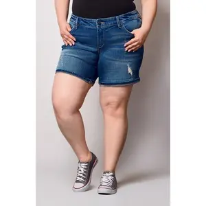 SLINK JEANS Mid-rise Denim Shorts