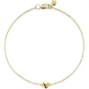 Monica Vinader Mini Heart Chain Bracelet - 14k Gold