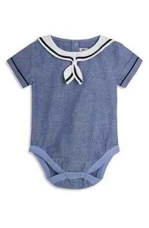 JOJO MAMAN BEBE Sailor Collar Bodysuit And Pull-on Shorts Set
