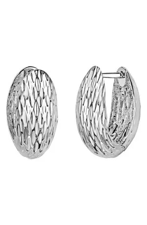 BONY LEVY 14k Gold Faceted Huggie Hoop Earrings