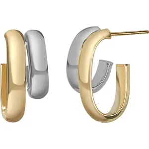 Bony Levy 14k Gold Hoop Earrings - 14k White/yellow Gold
