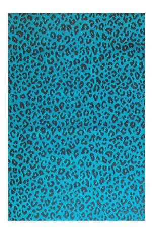 MAD MATS Leopard Rug - Turquoise