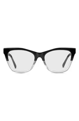 Eyebobs Kitten Around Cat Eye Reading Glasses - Black To Crystal Fade/ Black